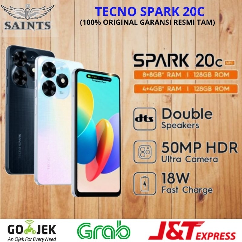 Jual TECNO SPARK 20C NFC TAM RAM 8GB MEMORY 128GB 8/128GB 4/128GB GARANSI RESMI TECNO INDONESIA ...