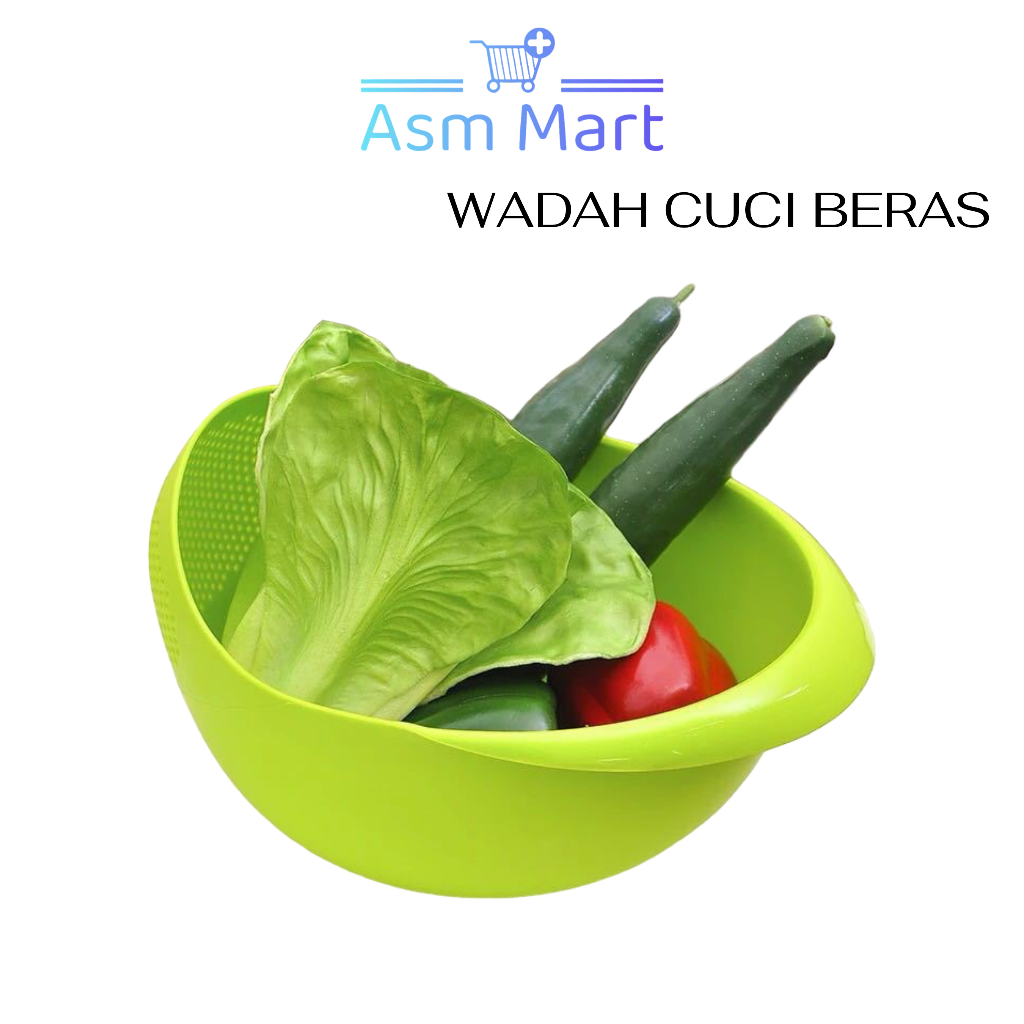 Jual ASM WADAH CUCI BERAS / BASKOM CUCI BUAH DAN SAYURAN / BASKOM ...