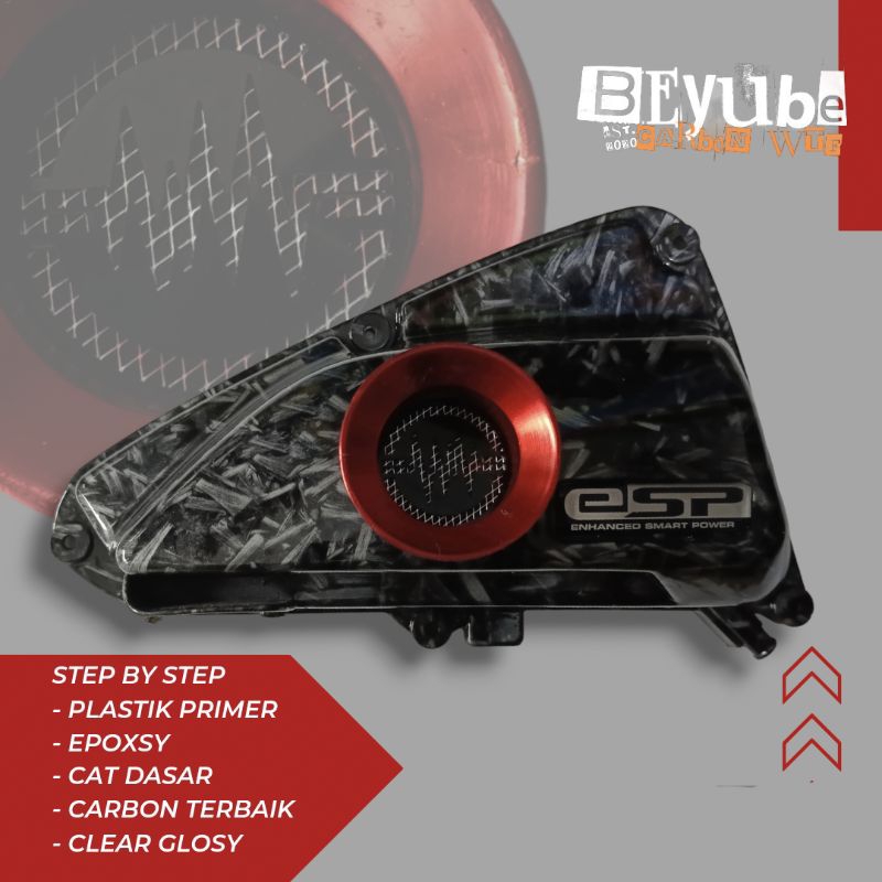 Jual extra diskon cover filter//tutup filter carbon forged veloscope ...