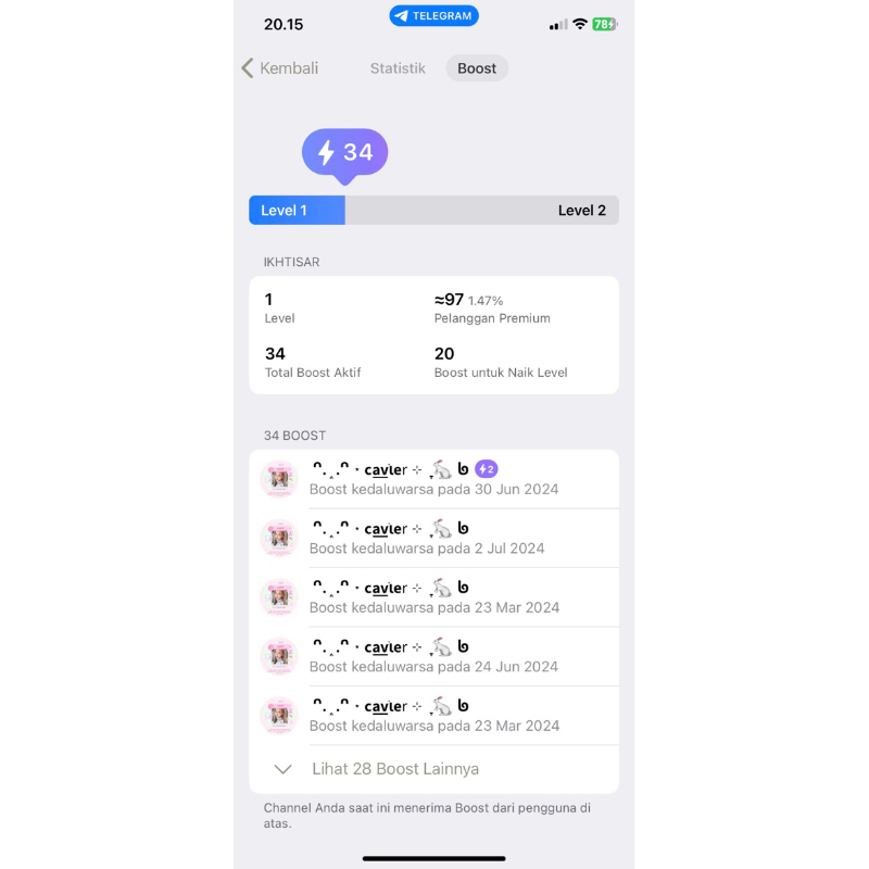 Jual Boost Channel Tele | Shopee Indonesia