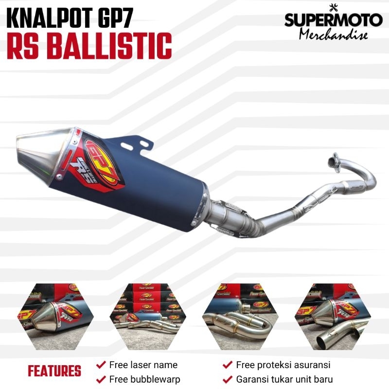 Jual KNALPOT GP7 BALLISTIC PREDATOR KNALPOT BALLISTIC RS KNALPOT KLX D ...