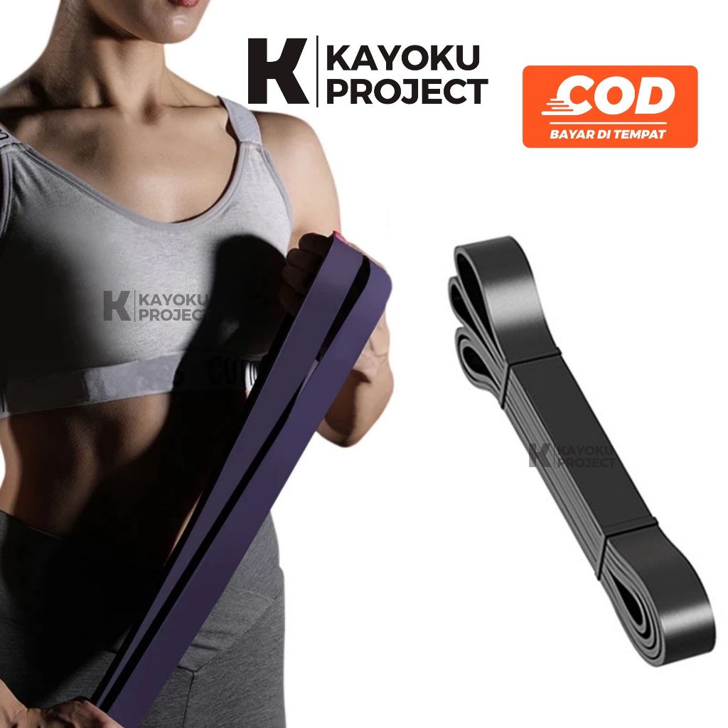 Jual Tali Pull Up Lateks Resistance Band Fitness Gym / Latex Pull Up ...