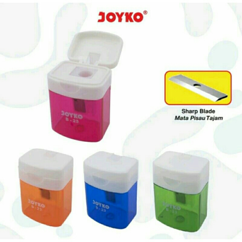 Jual JOYKO SHARPENER SERUTAN RAUTAN PENCIL PERUNCING B-23 ( harga 1 pcs ...