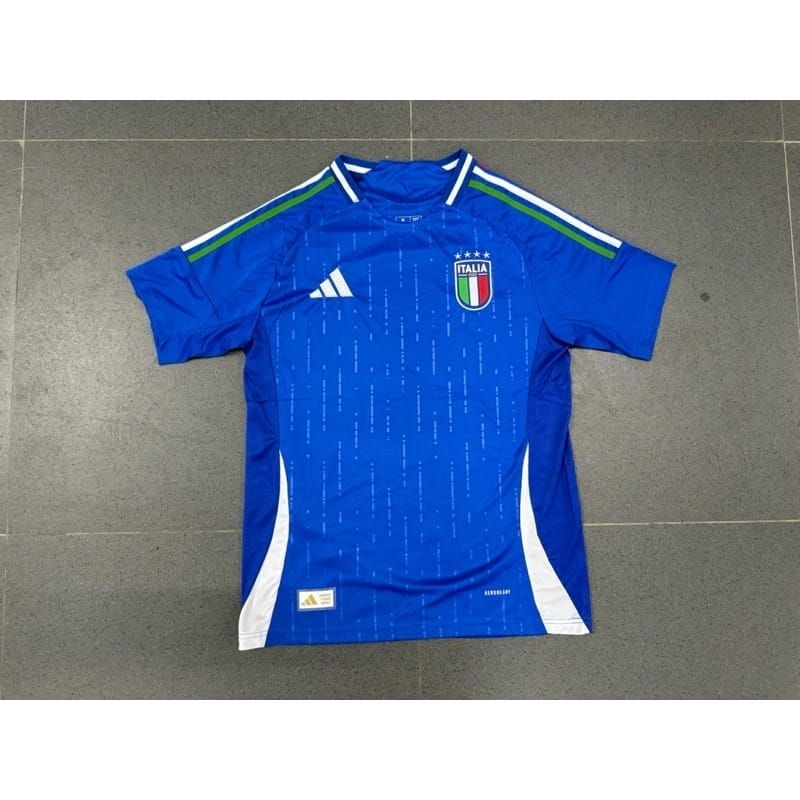 Jual Jersey Bola Pria ITALY ITALIA Home EURO Blue Biru 2024 Grade Ori ...