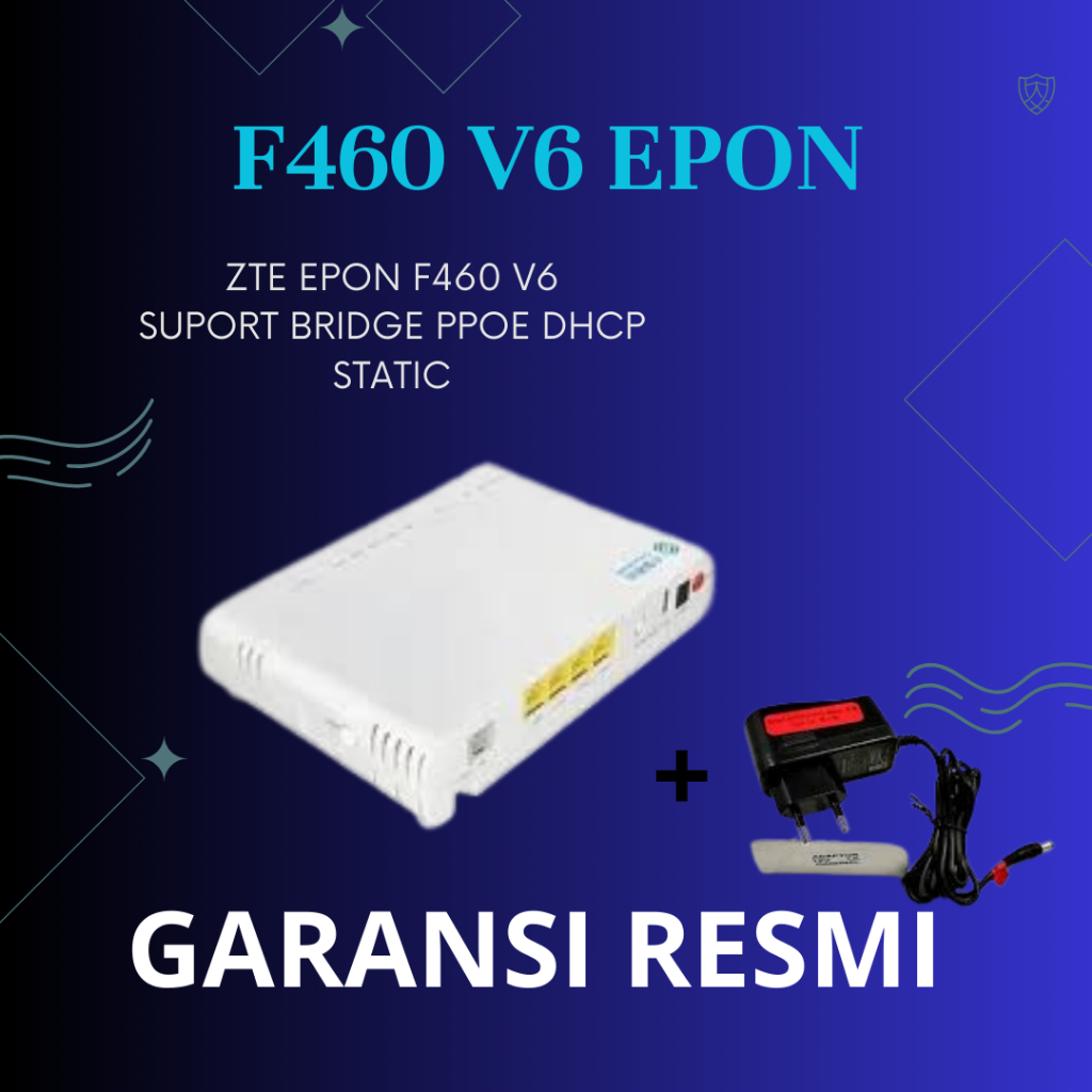 Jual ZTE GPON F460 INCLUDE ADAPTOR 12V 1A | Shopee Indonesia
