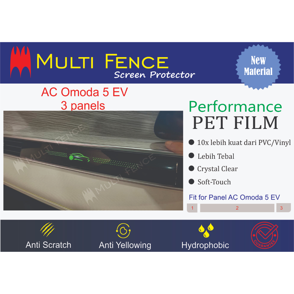 Jual Anti Gores Panel AC Omoda 5 EV (3 Bagian) | Shopee Indonesia