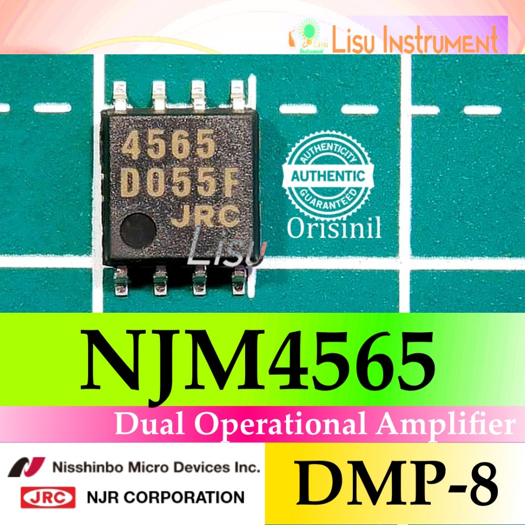 Jual NJM4565M Dual Operational Amplifier NJM4565 4565 DMP-8 JRC ORIGINAL | Shopee Indonesia