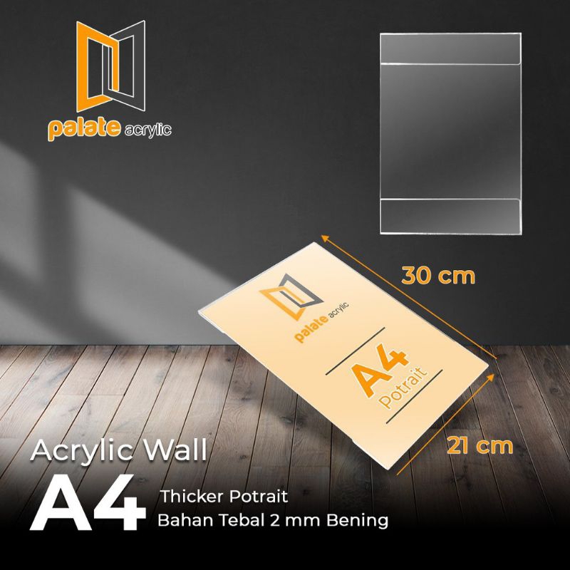 Jual Akrilik (Acrylic) Tempel / Wall / Dinding A4 Portrait TIDAK ...