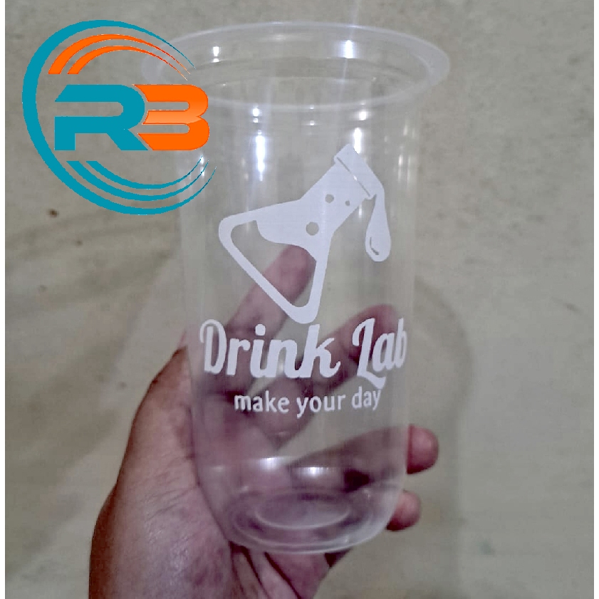Jual SABLON CUP OVAL PRINTING SABLON CUP PP OVAL 12oz 14oz 16oz 18oz FREE DESAIN CUSTOM ...