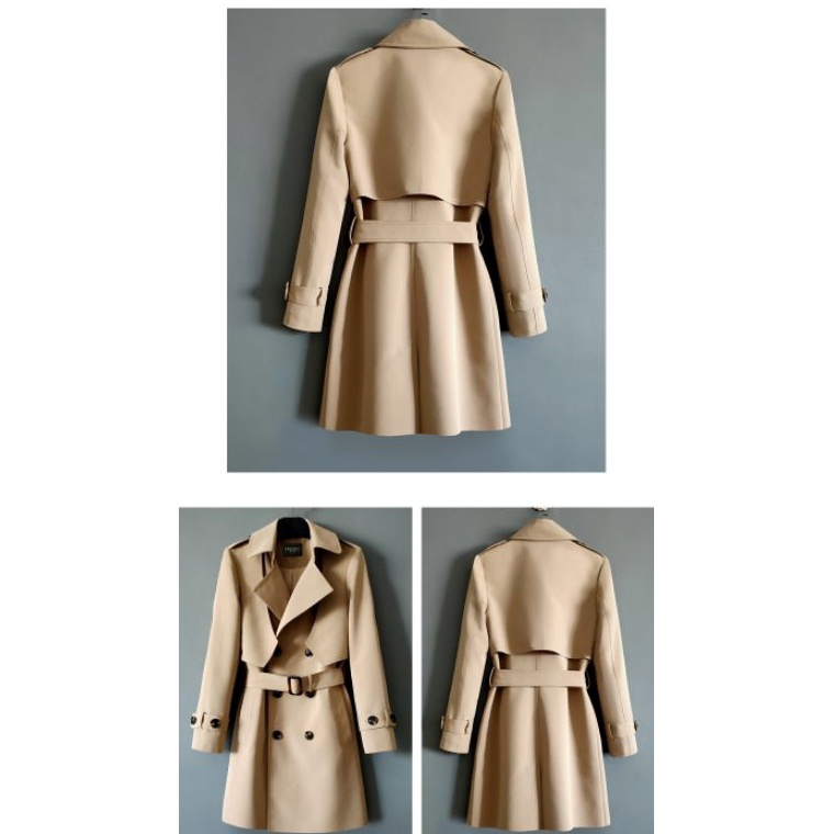 Jual ART P57U trend Coat Korean version 2 model kancing coklat tersedia ...