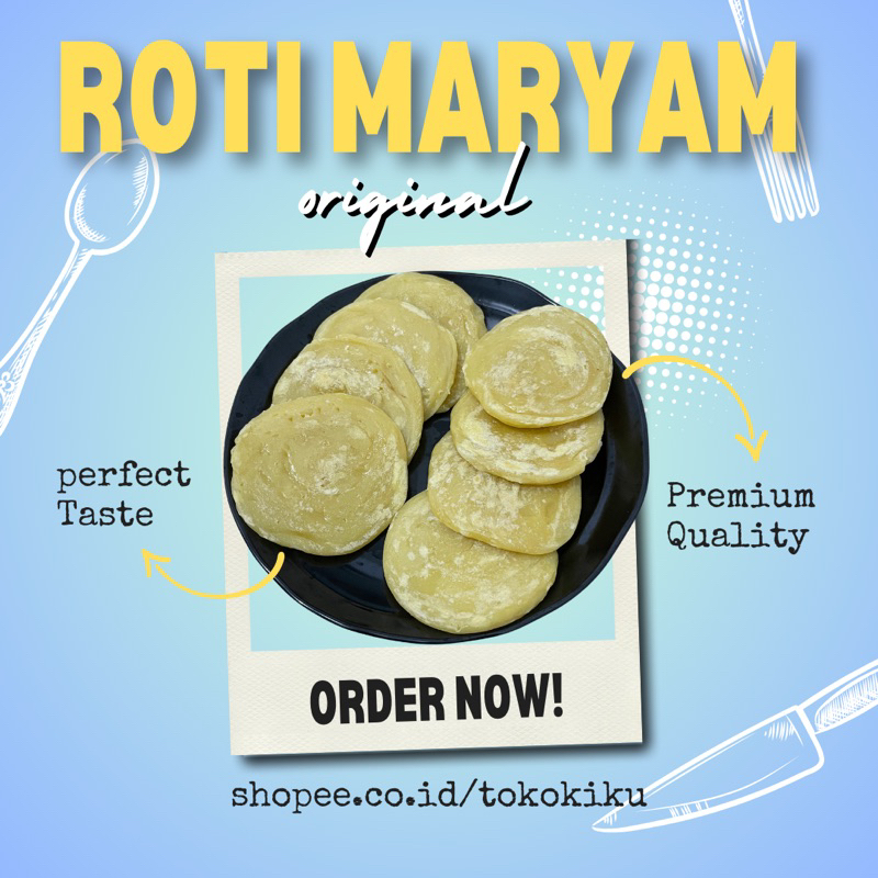 Jual [ISI 10] Roti Maryam / Roti Canai / Roti Cane Frozen Original ...