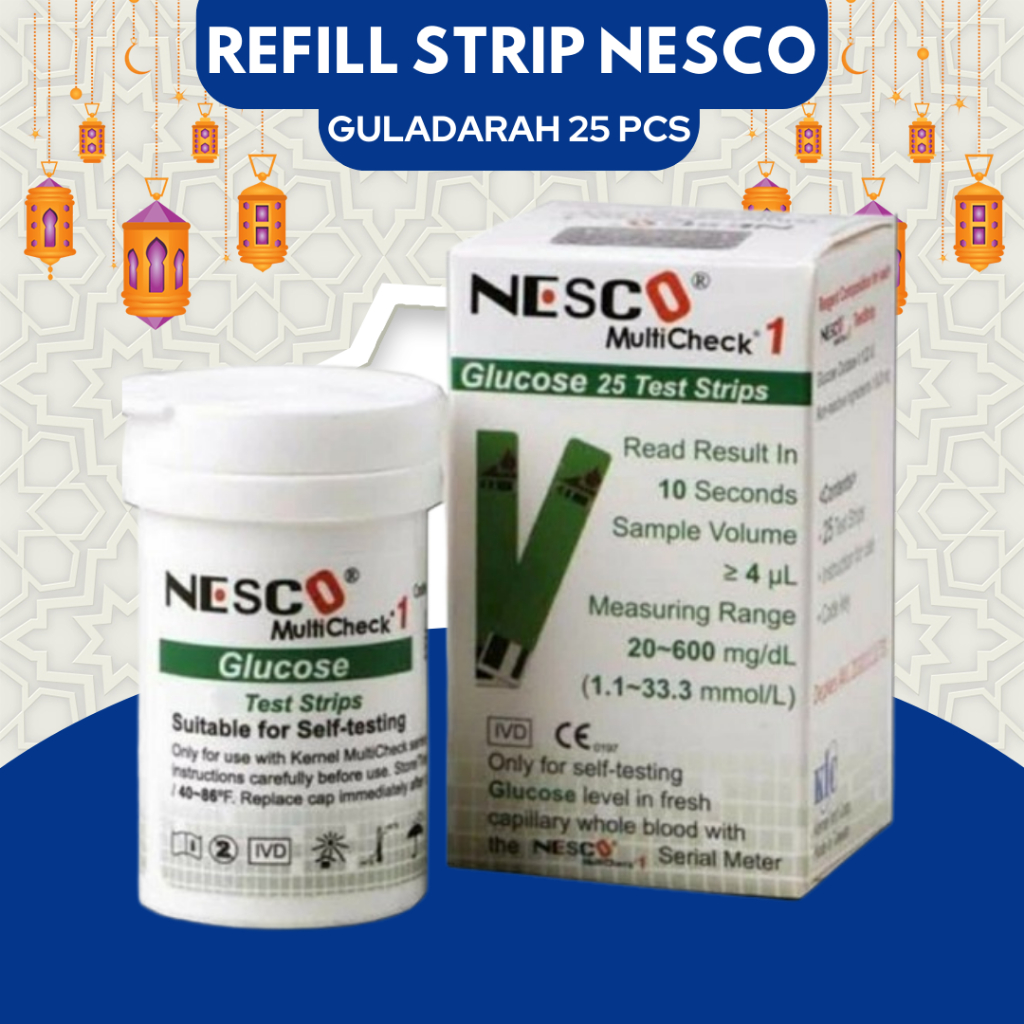 Jual Strip Nesco Gula Darah / Strip Nesco Glucose Strip Gula Darah ...