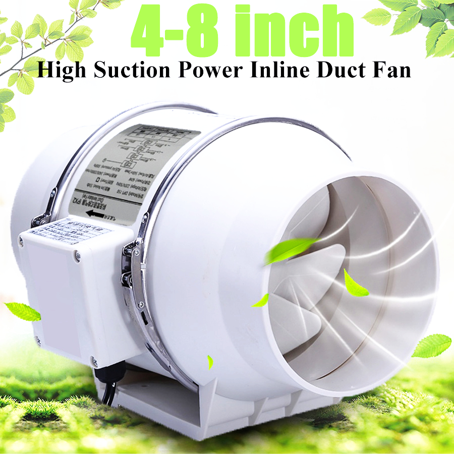 Jual 4 6 8 Inch Blower Exhaust Fan kipas ventilasi multi fungsi duct ...