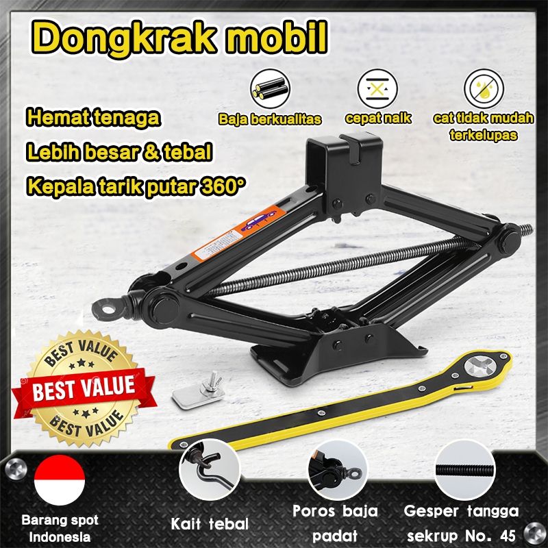 Jual Dongkrak Mobil BLACK/1ton dongkrak mobil /dongkrak gunting ...