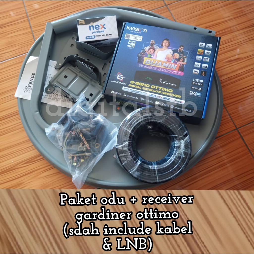 Jual PAKET PARABOLA DISH ODU 45CM PLUS RECEIVER K VISION GOL OTTIMO ...