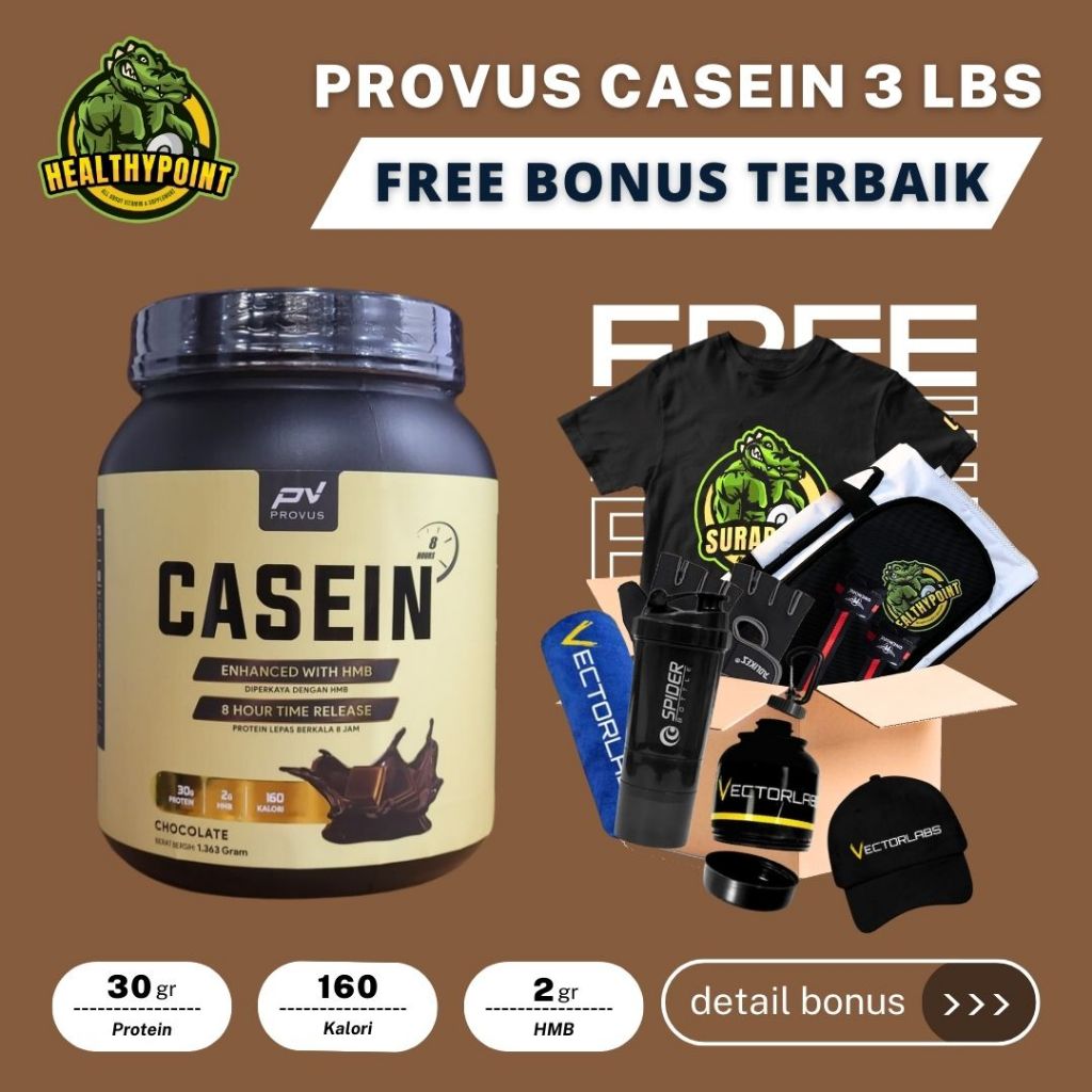 Jual Provus Casein 3 lbs With HMB Time Release Protein | Shopee Indonesia