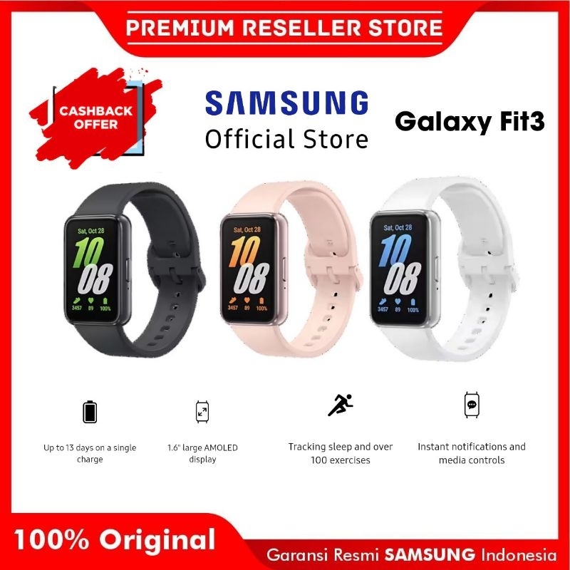 Jual Samsung Galaxy Fit 3 SM-R390 2024 Galaxy Fit3 Garansi Resmi SEIN 1 ...
