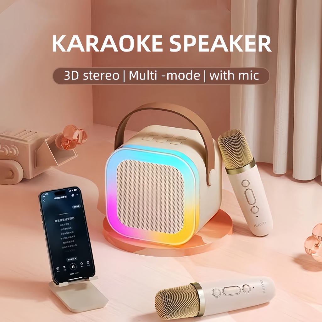 Jual Yulozea Bluetooth Speaker Karaoke Speaker with Wireless Microphone ...