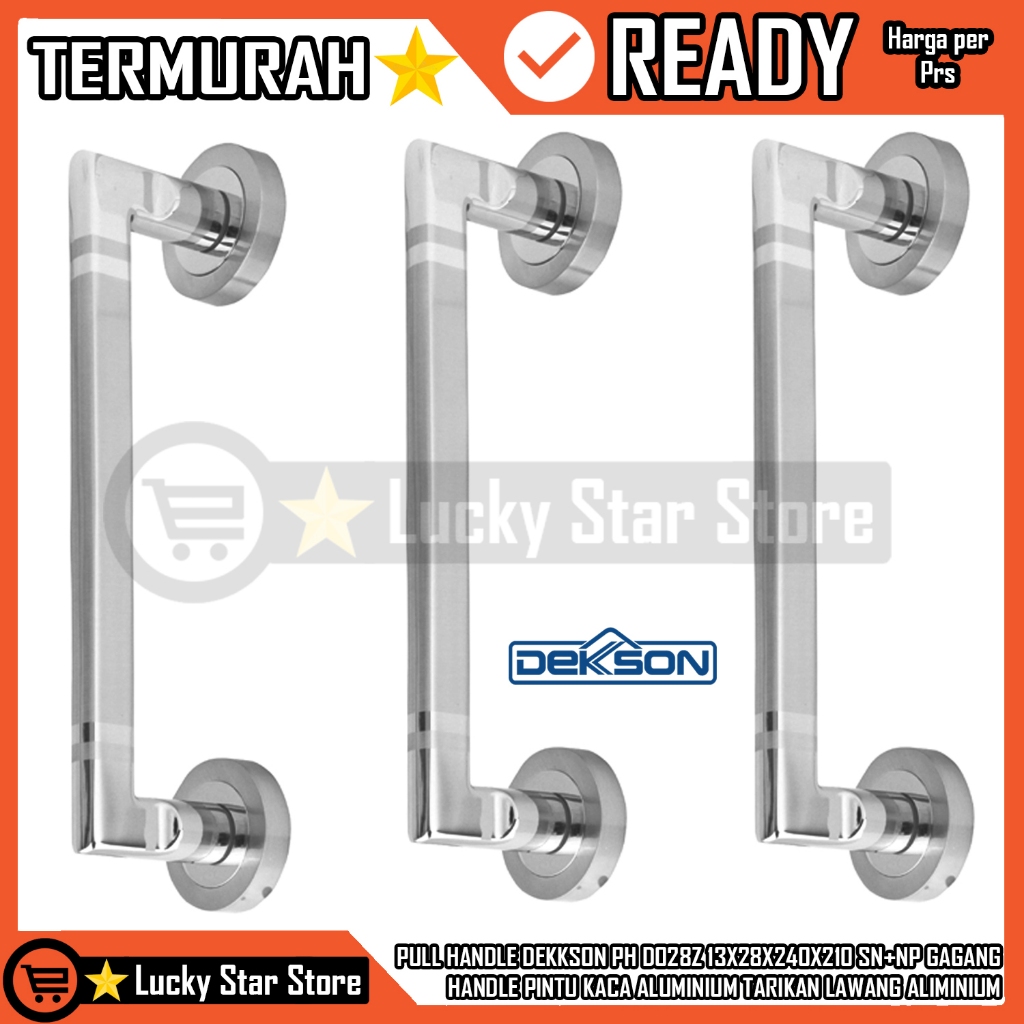 Jual PULL HANDLE DEKKSON PH D028Z 13X28X240X210 SN+NP GAGANG HANDLE ...