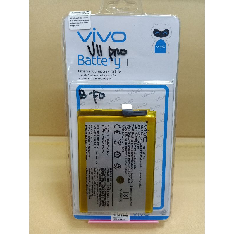 Jual Baterai battery Original pabrik Vivo B-F0 V11 pro li-ion battery ...