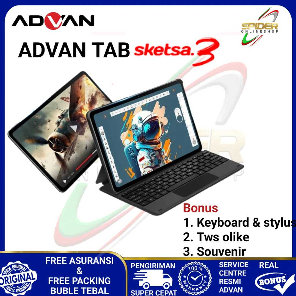 Jual ADVAN TAB SKETSA 3 6/128GB | TABLET ADVAN | RAM 6GB ROM 128GB ...