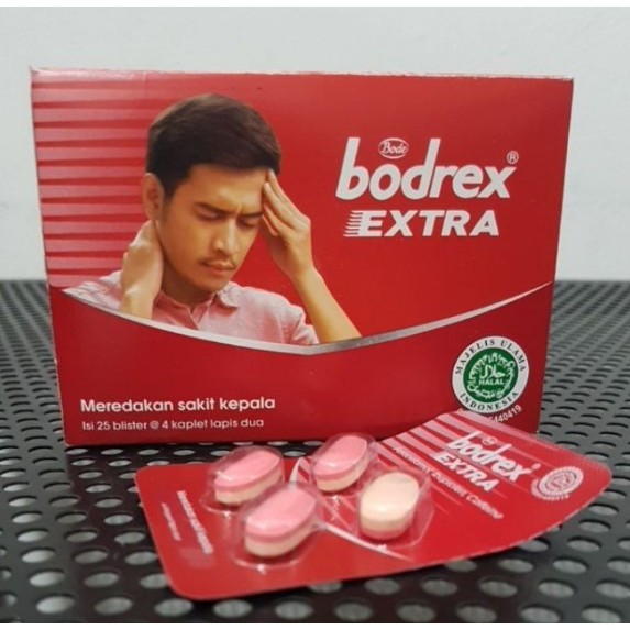 Jual Bodrex Extra Per Box 25 blister (1 Strip isi 4) | Shopee Indonesia