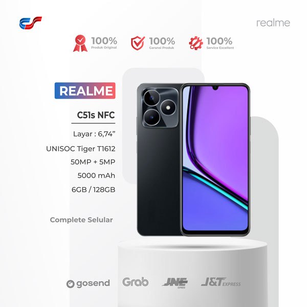 Jual Realme C51s NFC 6GB+6GB*/128GB - Garansi Resmi | Shopee Indonesia