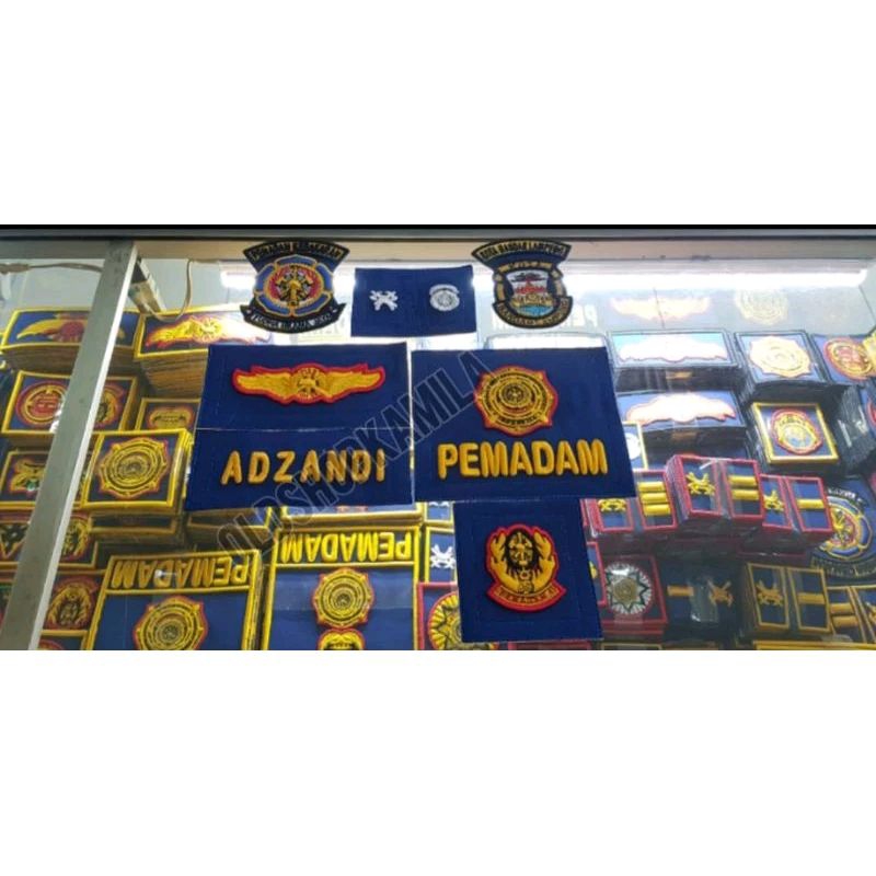 Jual bordir logo bedg pemadam damkar PDL timbul running/tidak pakai Lis ...