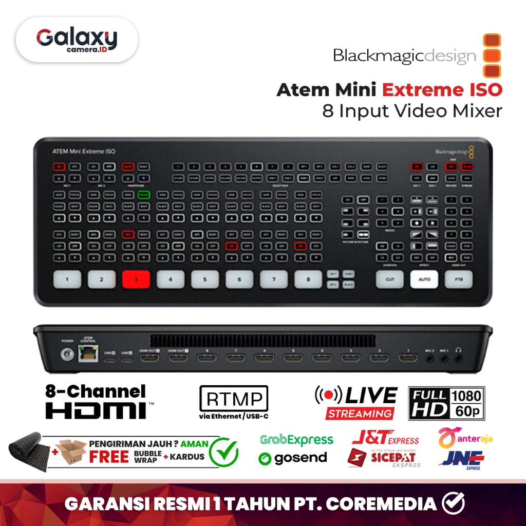 Jual Blackmagic Design Atem Mini Extreme ISO 8 Input Mixer ...