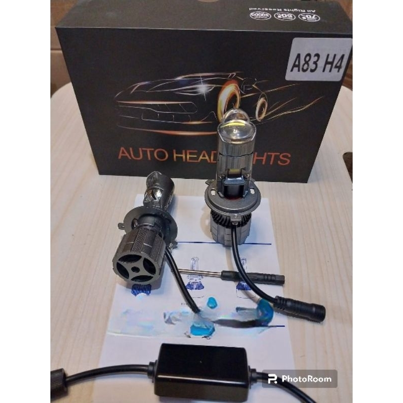 Jual lampu mini bi led lens projector headlights sinar putih H4 55W ...