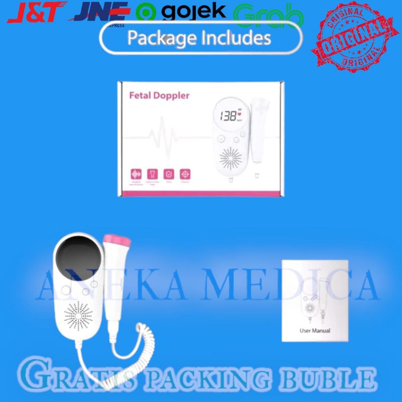 Jual fetal Doppler ultrasonic heart sound instrument alat deteksi detak ...
