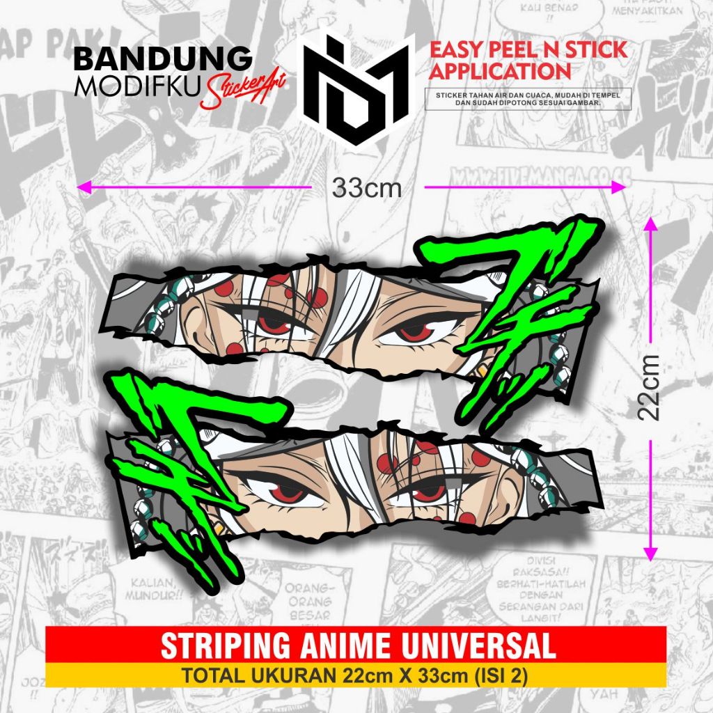 Jual STICKER MATA ANIME / STIKER MATA ANIME / DECAL MATA KIRI KANAN ...