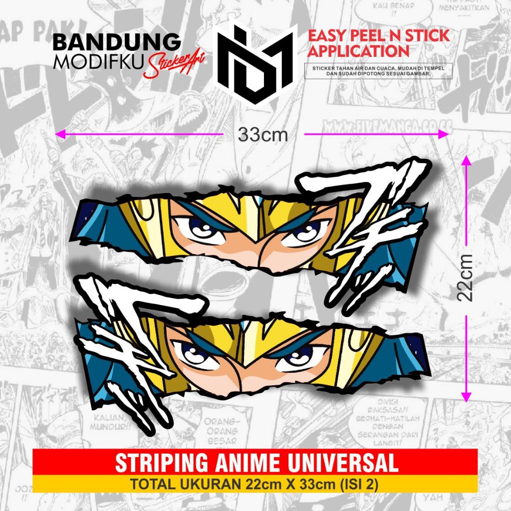 Jual STICKER MATA ANIME / STIKER MATA ANIME / DECAL MATA KIRI KANAN ...