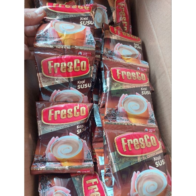 Jual Kopi fresco susu 1 renteng isi 10 pcs | Shopee Indonesia