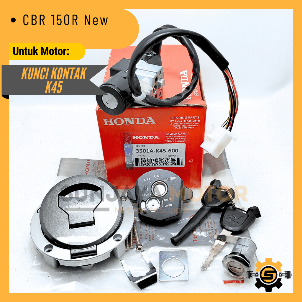 Jual Kunci Kontak Set K45 Keyset Original Honda CBR150R New CBR 150R ...