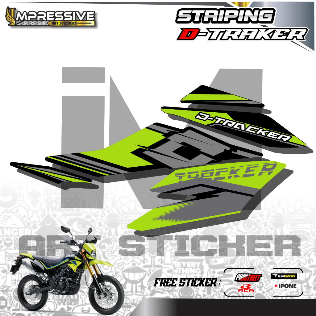 Jual STRIPING STICKER DTRACKER 150 - STRIPING D-TRACKER 150 - KAWASAKI ...