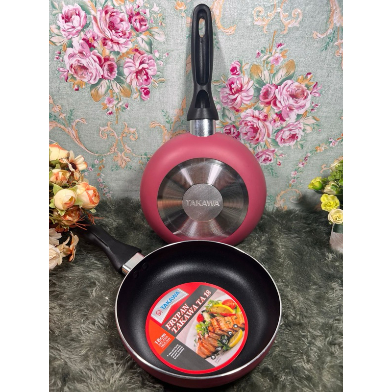 Jual Frypan Takawa TA 18 / Teflon Anti Lengket/ Penggorengan Serbaguna ...