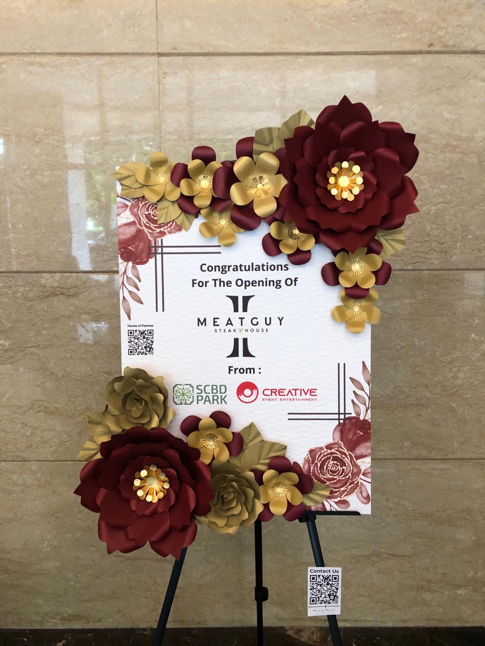 Jual Papan bunga kertas 50x70 / Papan bunga kertas jakarta / papan ...