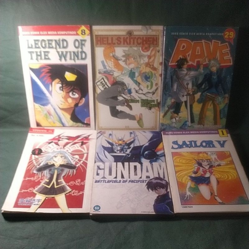 Jual komik campuran, cabutan, vol acak, sailor v, sailor moon, gundam ...