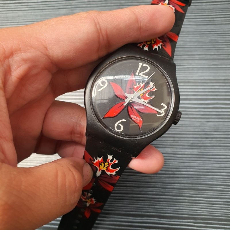 Jual Swatch Flower 42mm Original Second Preloved | Shopee Indonesia