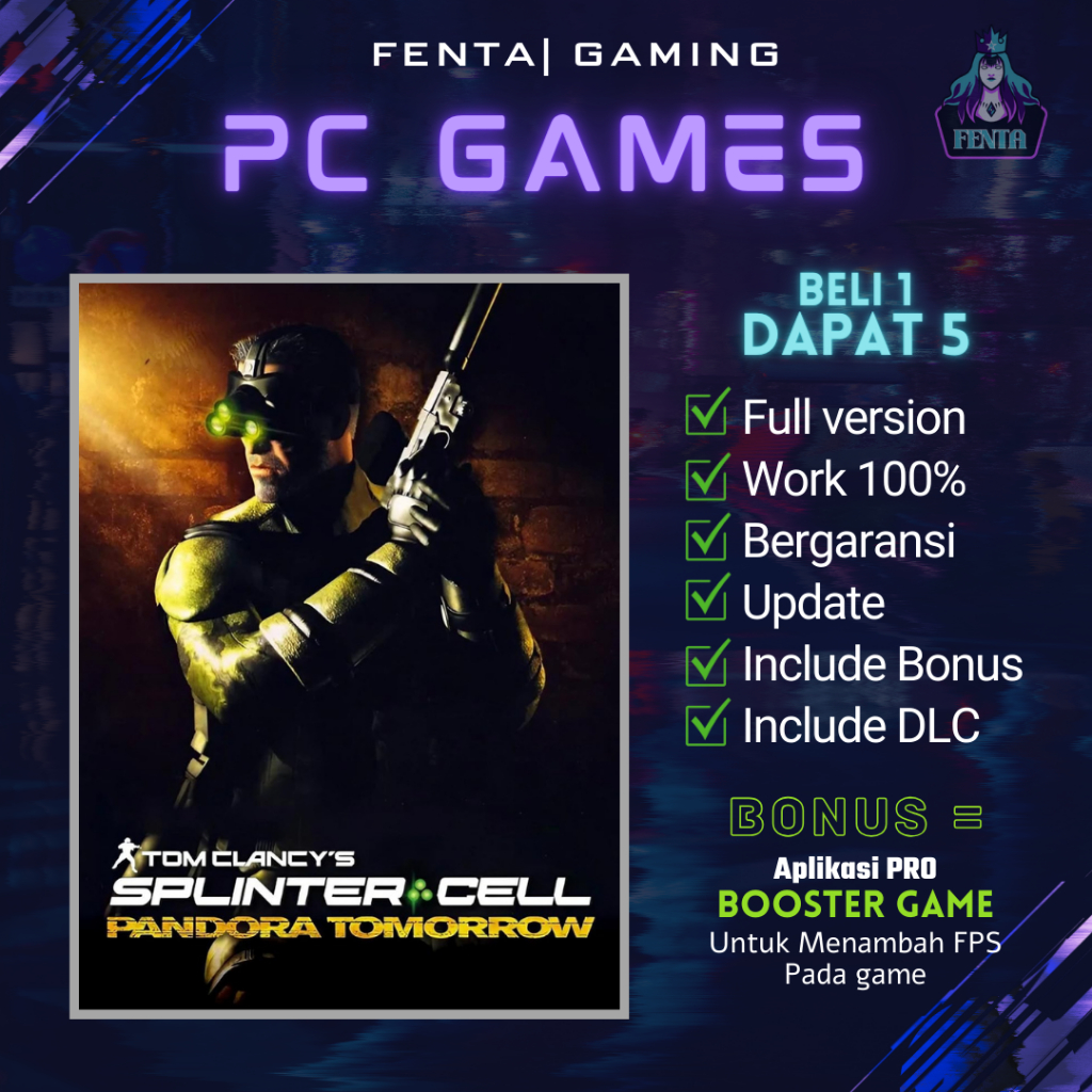 Jual TOM CLANCYS SPLINTER CELL PANDORA TOMORROW - GAME PC - GAME LAPTOP ...