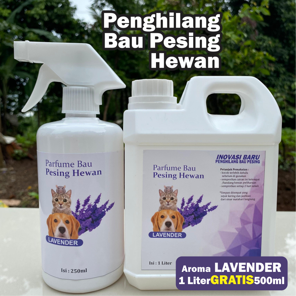 Jual SPRAY PENGHILANG BAU PESING HEWAN AROMA LAVENDER 1 Liter GRATIS ...