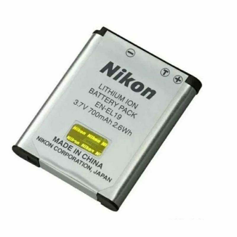 Jual Baterai Original Nikon EN-EL19 Rechargeable Battery Lithium | Shopee Indonesia