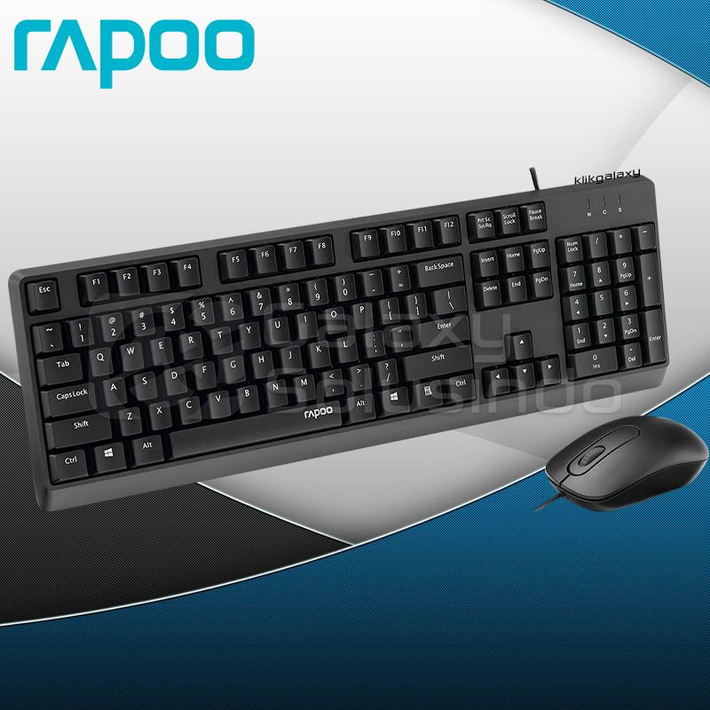 Jual RAPOO NX1500 Optical Keyboard Mouse Combo | Shopee Indonesia