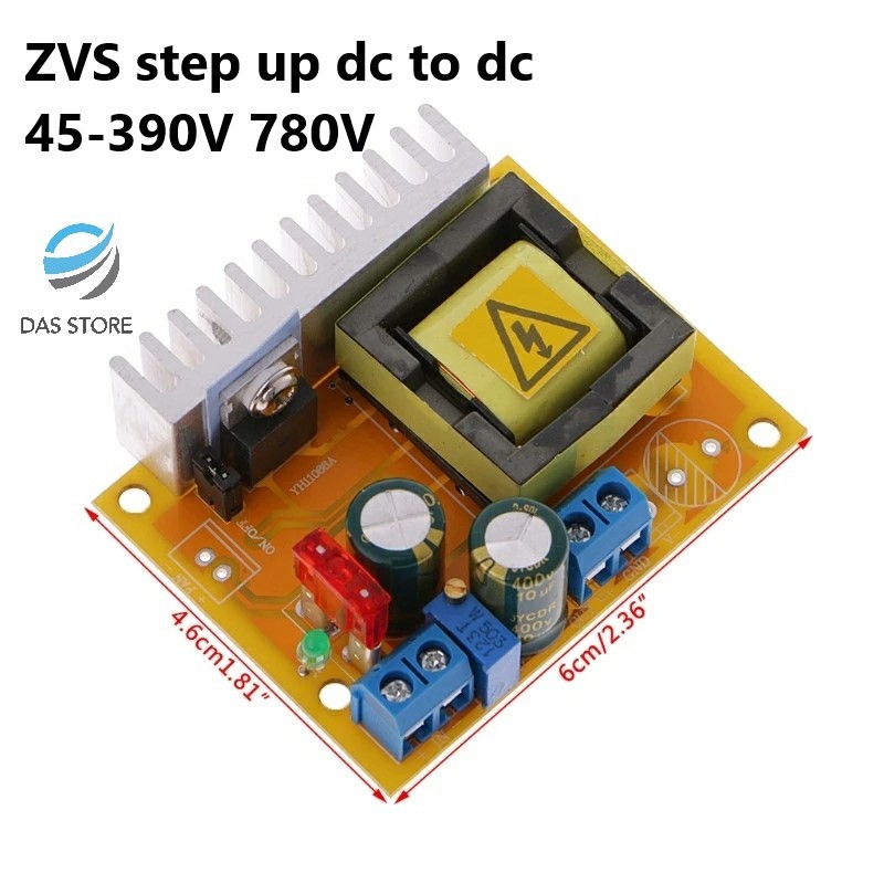 Jual ZVS Modul Step Up High Volage DC 8-32V to DC 45-390V Boost Converter ELCO | Shopee Indonesia