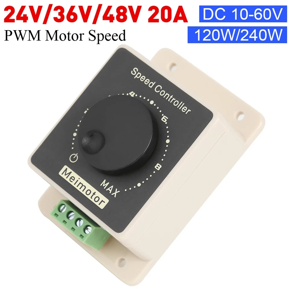 Jual Dimmer DC PWM motor speed regulator 12V 24V 36V 48V 20A high power ...