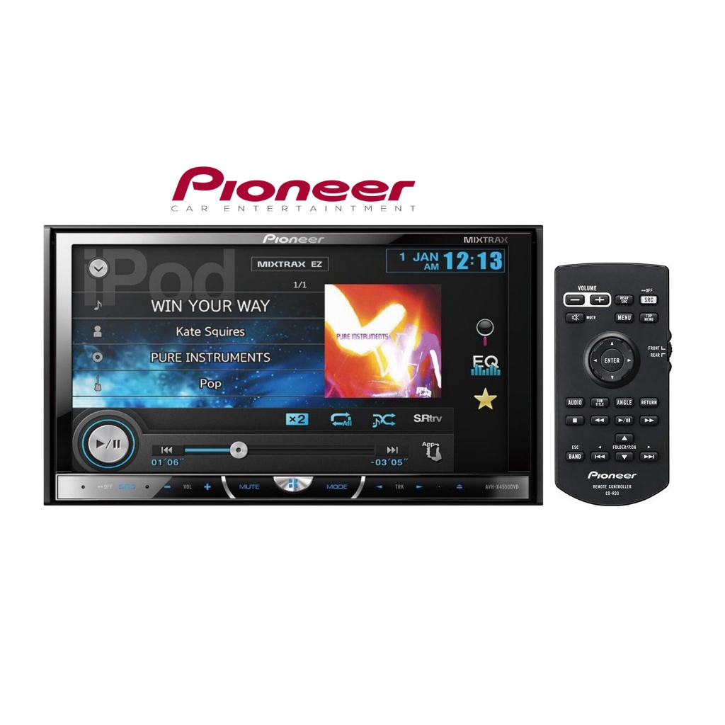 Jual Pioneer AVH-X4550DVD Double Din DVD Layar Sentuh Motorized 7 inch ...