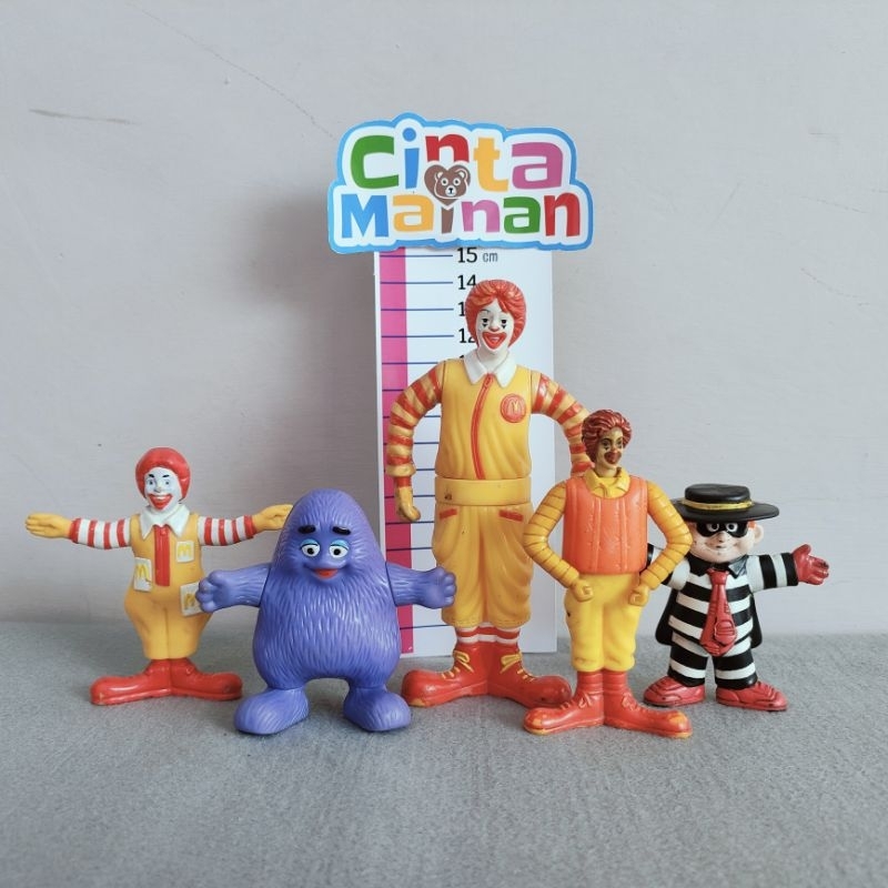 Jual A040 Set figure maskot MCD Mcdonalds original badut mcd | Shopee Indonesia