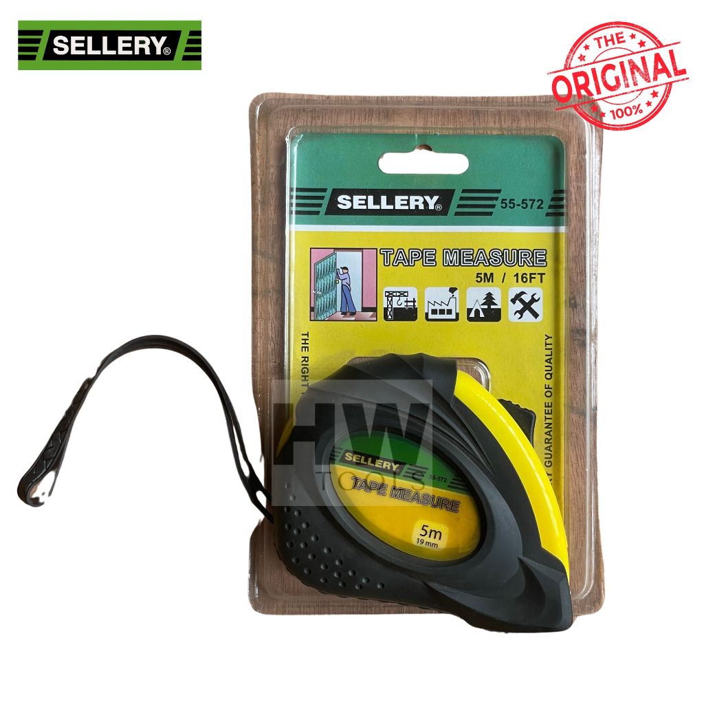 Jual Meteran Roll 5 meter x 19mm Tape Measure 55-572 Sellery | Shopee ...