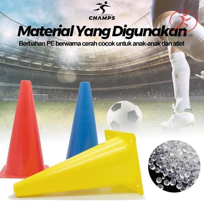 Jual CONE KERUCUT FULL CHAMPS 30 CM LATIHAN OLAHRAGA FUTSAL SEPAK BOLA ...